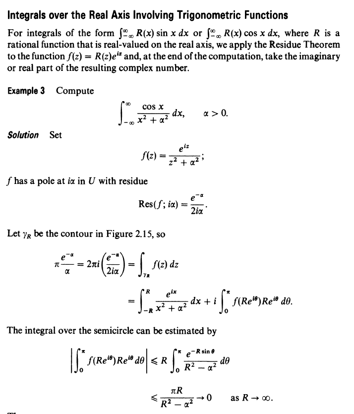 Solved Integrals over the Real Axis Involving Trigonometric | Chegg.com