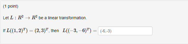 Solved Let L:R2→R2 be defined by L(x)=L(x1x2)=(x1x2−x1) Show | Chegg.com