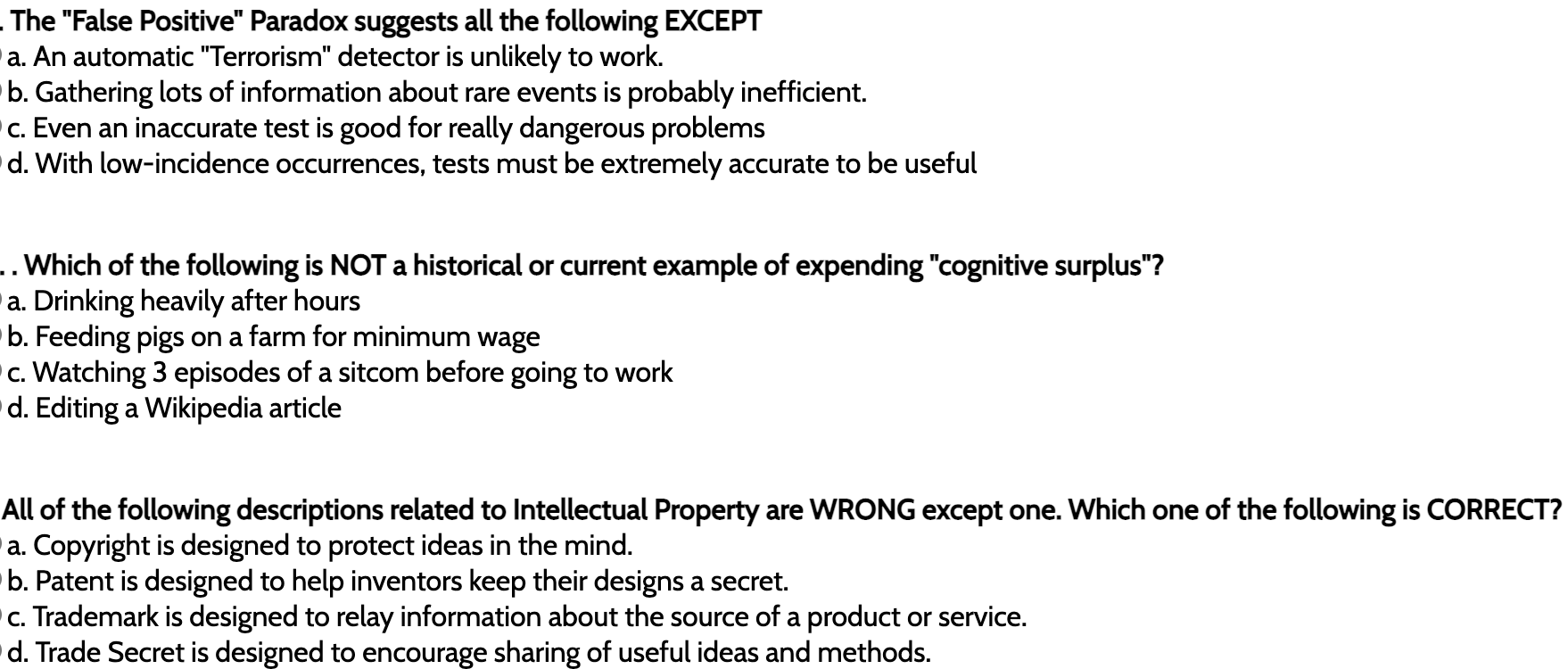 Solved The "False Positive" Paradox suggests all the | Chegg.com