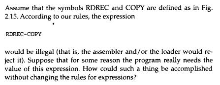 Solved Assume that the symbols RDREC and COPY are defined as | Chegg.com