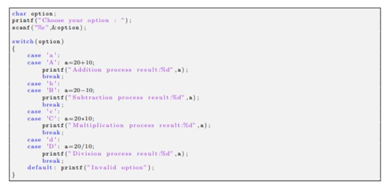 Solved Convert the following switch statement into if | Chegg.com