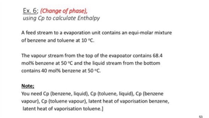 Ex.6:(Change of phase), using Cp to calculate | Chegg.com