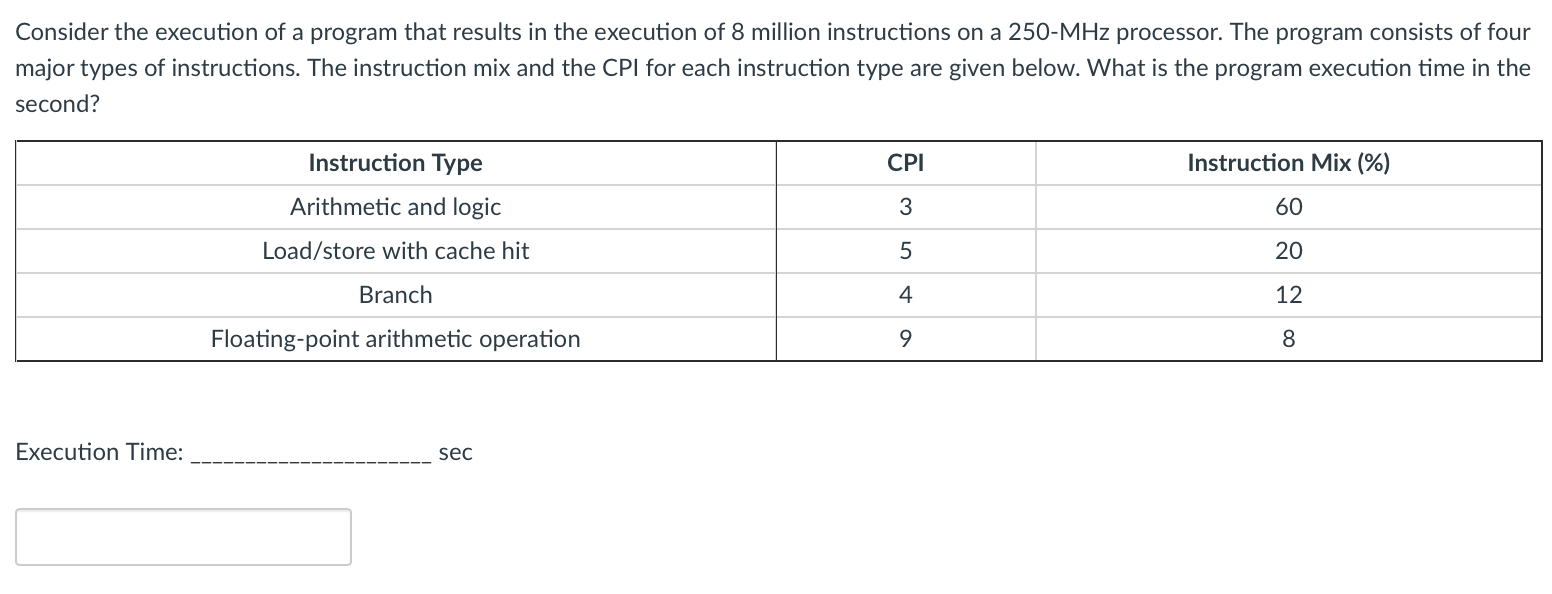 Solved Consider the execution of a program that results in | Chegg.com Solved Consider the execution of a program that results in | Chegg.com