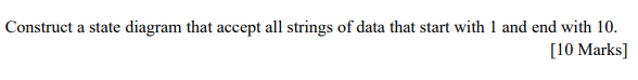 Solved Construct a state diagram that accept all strings of | Chegg.com