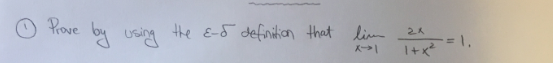Solved Prove by using epsilon - delta definition that lim | Chegg.com