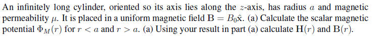 Solved Calculate scalar magnetic potential. | Chegg.com