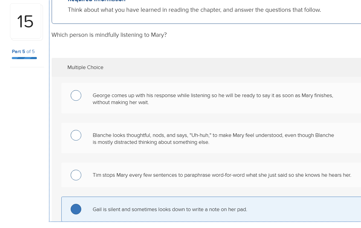 Solved Careless listening often leads to 11 Check All That | Chegg.com