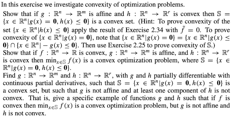 In this exercise we investigate convexity of | Chegg.com