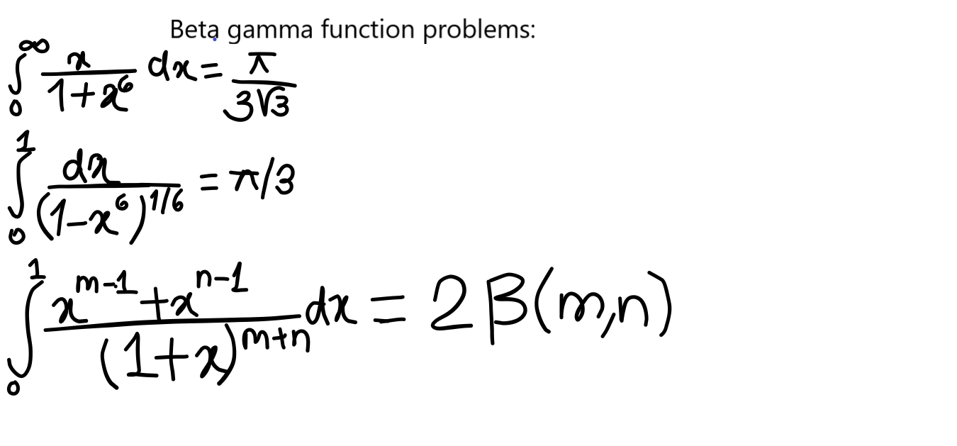 Solved Betą gamma function problems: dx- 313 da = 1/3 | Chegg.com