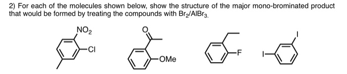 Solved 2) For each of the molecules shown below, show the | Chegg.com