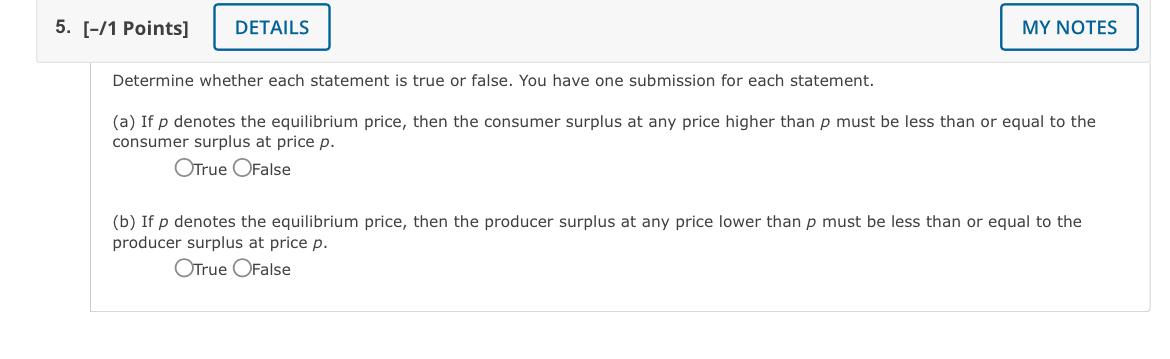 Solved Determine whether each statement is true or false. | Chegg.com