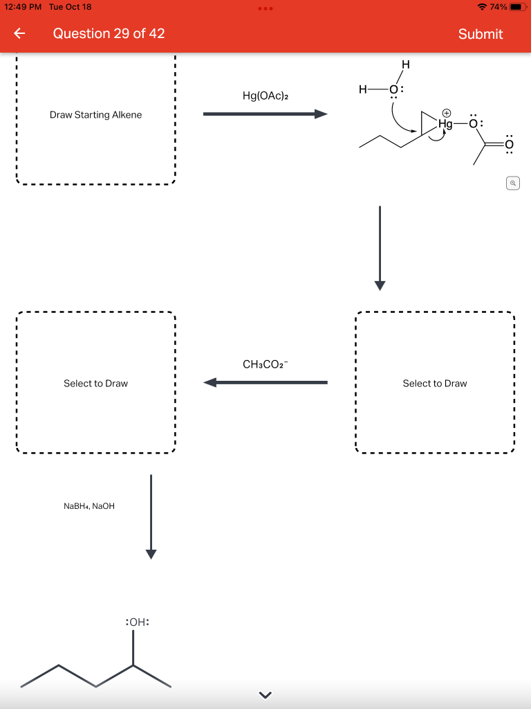 Solved 12:49 PM Tue Oct 18 ← Question 29 of 42 Draw Starting | Chegg.com