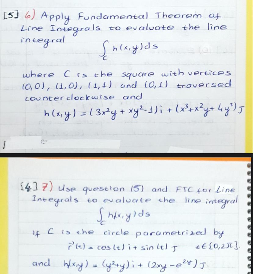 1536) Apply Fundamental Theorem of Line Integrals | Chegg.com