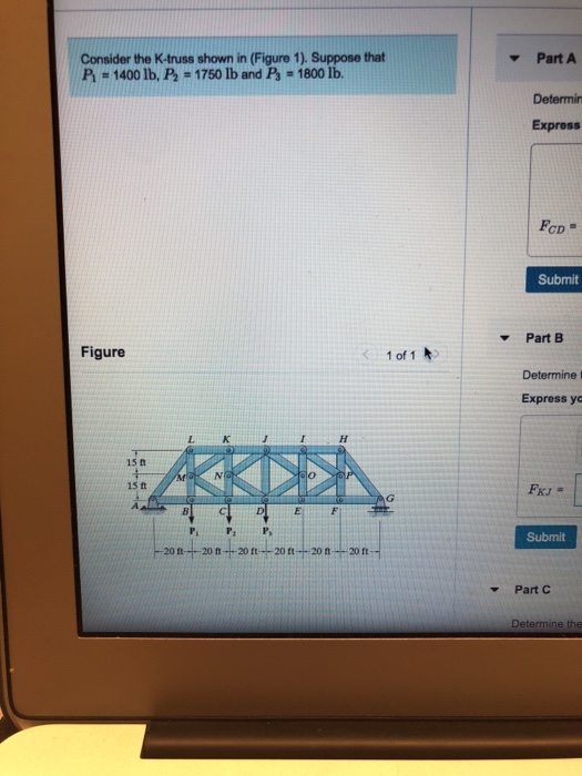 Solved Part A Consider the K-truss shown in (Figure 1). | Chegg.com