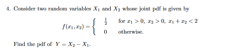 Solved 4. Consider two random variables X1 and X2 whose | Chegg.com