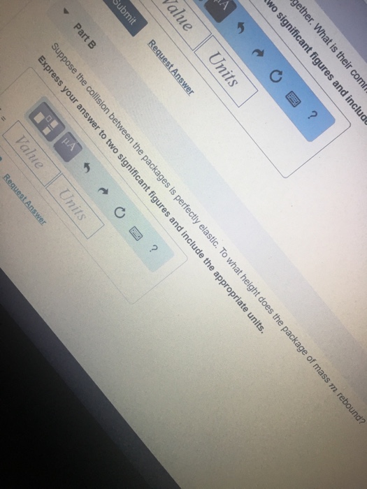 Solved A package of mass m is released from rest at a | Chegg.com