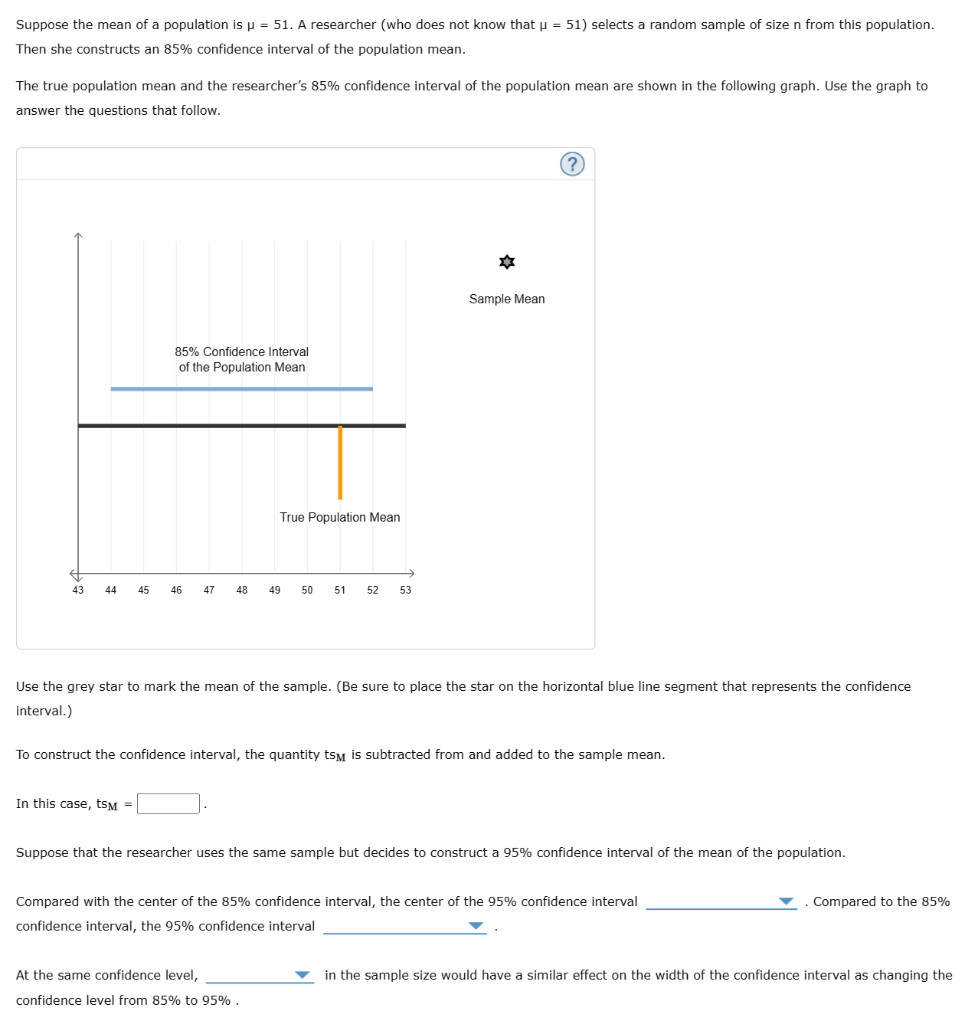 Solved Suppose the mean of a population is μ = 51. A | Chegg.com