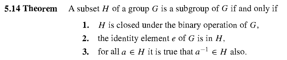 Solved Show that a nonempty subset H of a group G is a | Chegg.com