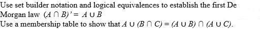 Solved Use set builder notation and logical equivalences to | Chegg.com