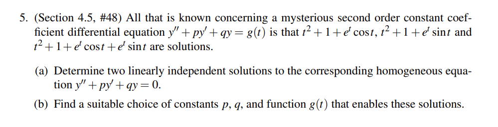 Solved (Section 4.5, \#48) All that is known concerning a | Chegg.com
