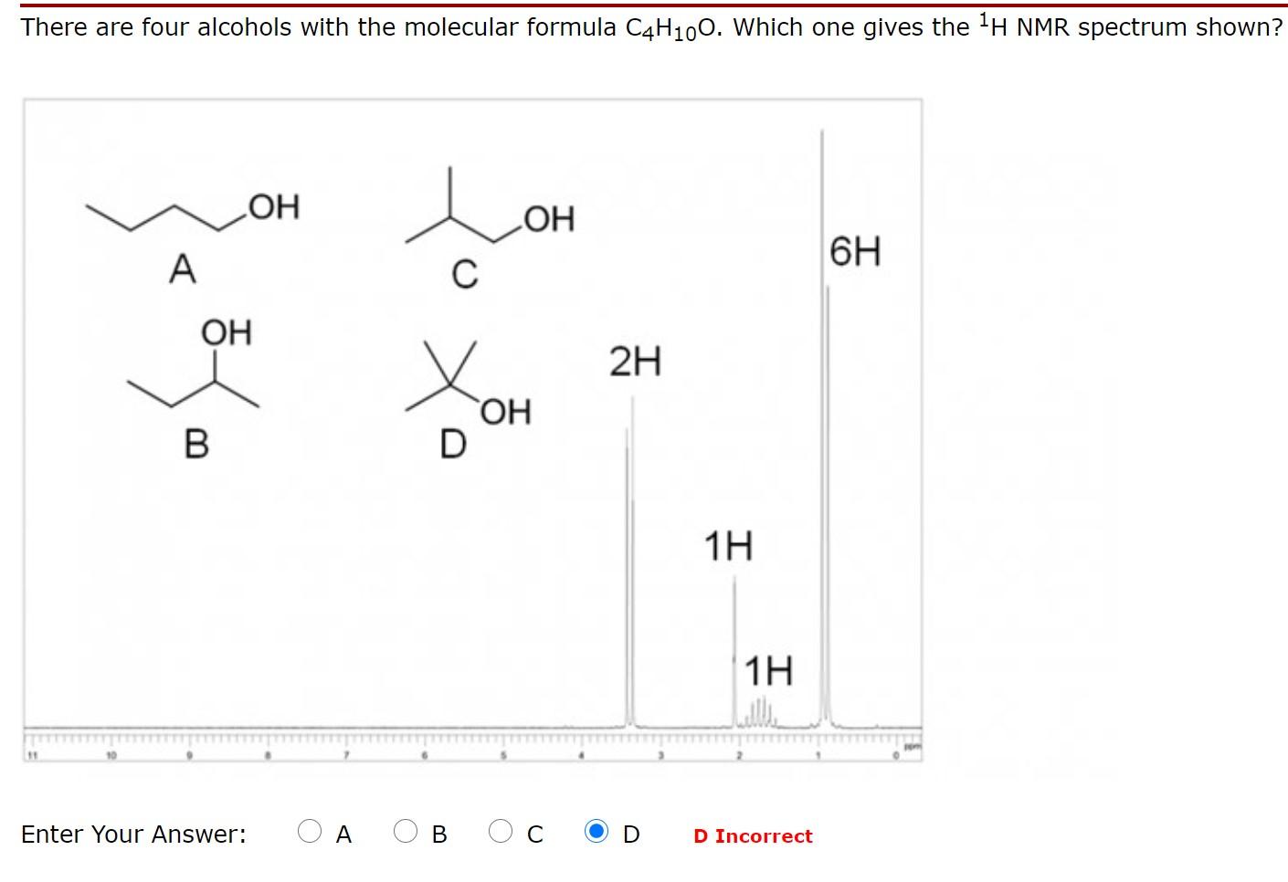 Solved There are four alcohols with the molecular formula | Chegg.com