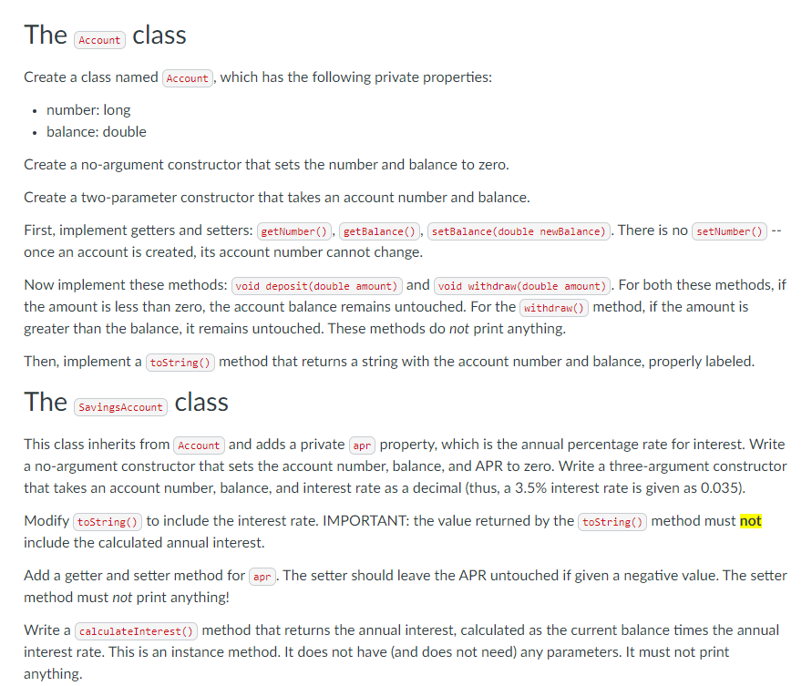 Solved The class Create a class named , which has the | Chegg.com
