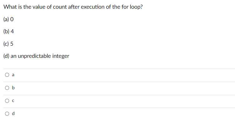 Solved How many times are the statements inside the loop | Chegg.com