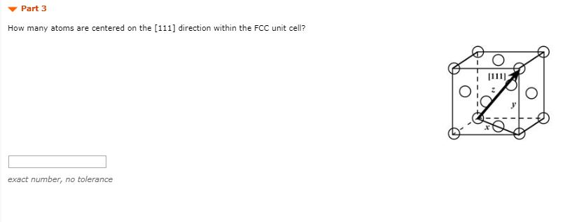 Solved xpression for FCC [100] and [111] in terms of the | Chegg.com