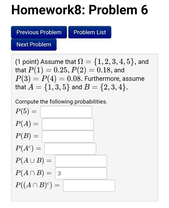 Solved Homework8: Problem 6 Previous Problem Problem List | Chegg.com