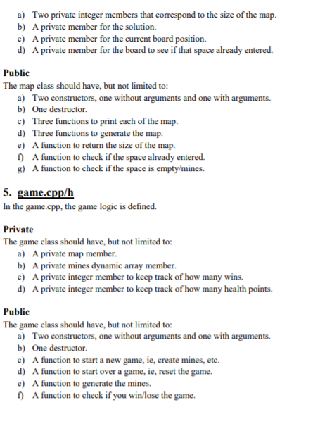 Minesweeper Game Implementation using C++ | Chegg.com