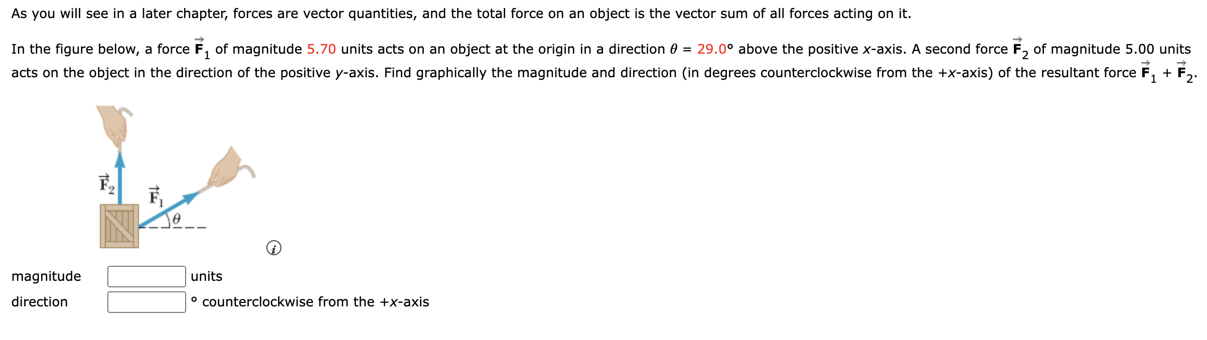 Solved As you will see in a later chapter, forces are vector | Chegg.com
