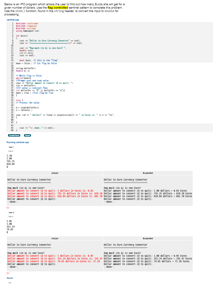 Solved Below is an IPO program which allows the user to find | Chegg.com