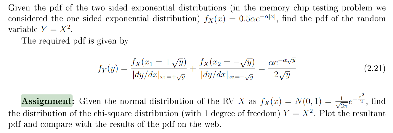 Solved Given the pdf of the two sided exponential | Chegg.com