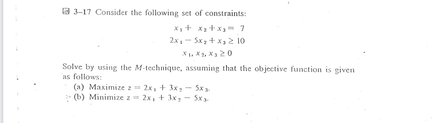 Solved 3-17 Consider the following set of constraints: | Chegg.com