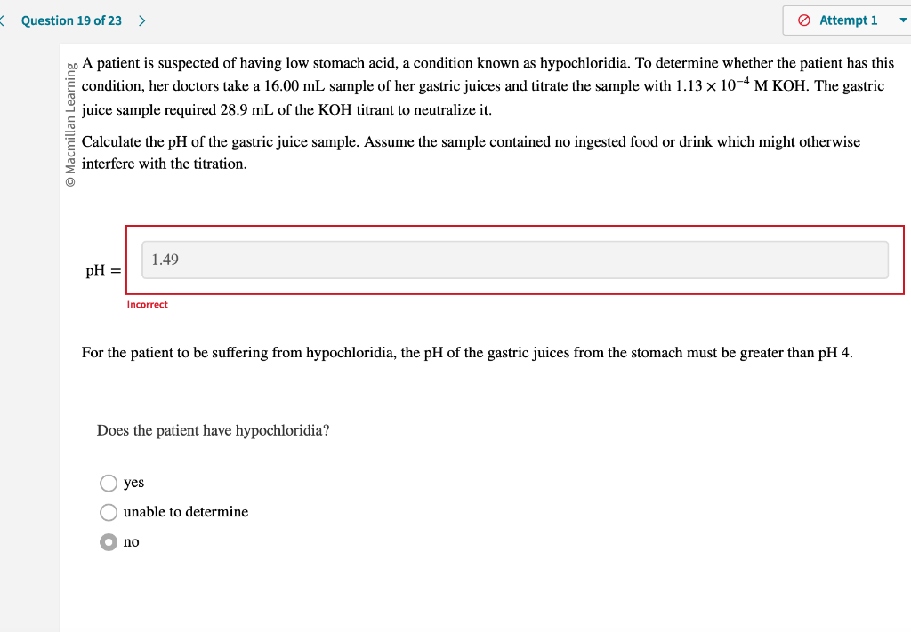 Solved Need help figuring out the pH, please give correct | Chegg.com