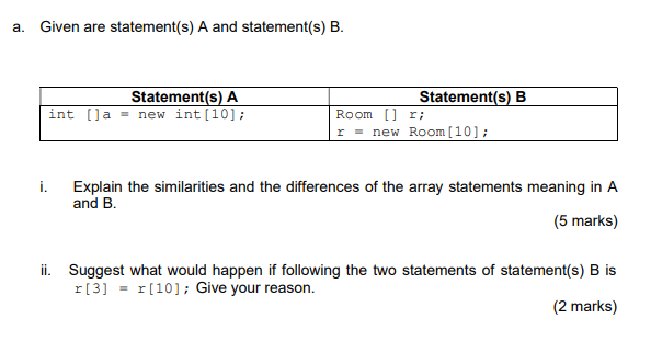 Solved a. Given are statement(s) A and statement(s) B. | Chegg.com