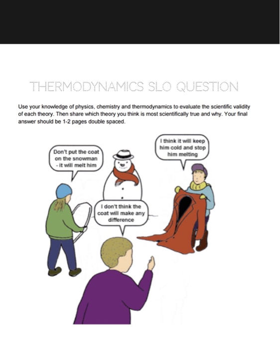 Solved THERMODYNAMICS SLO QUESTION Use your knowledge of | Chegg.com