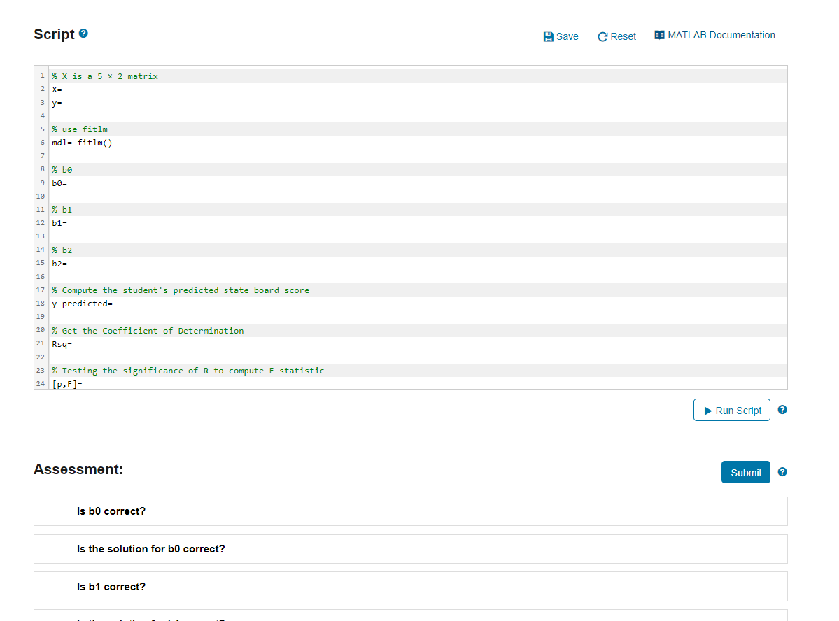 Multiple Linear Regression My Solutions > students | Chegg.com