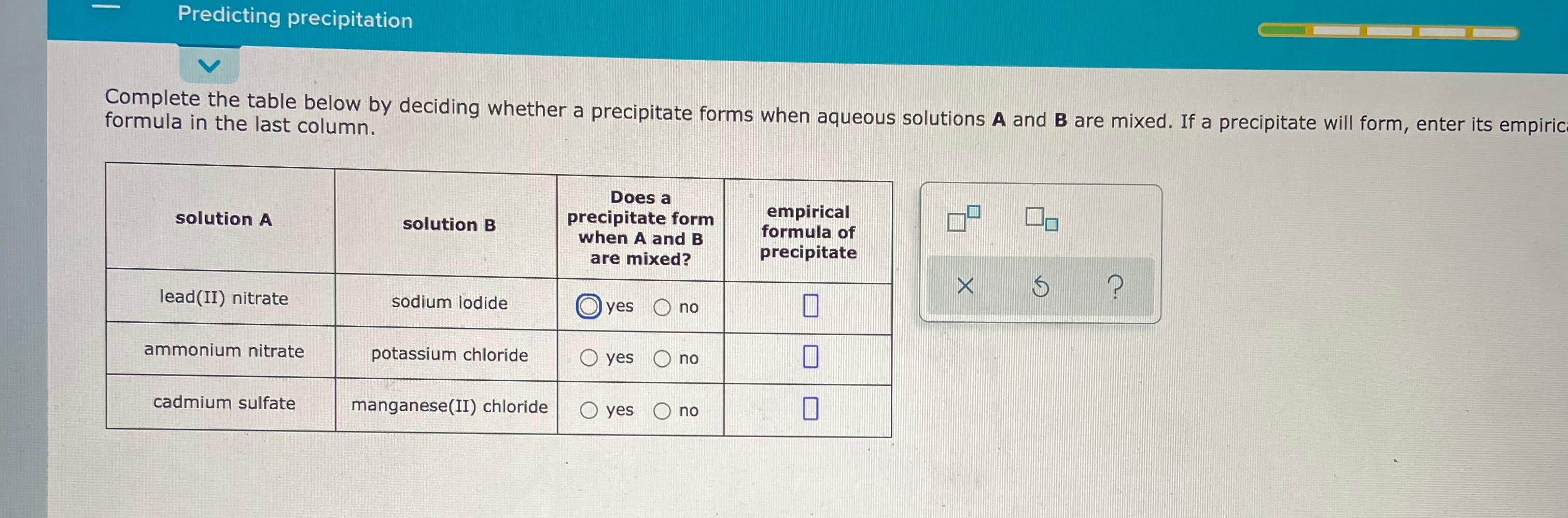 Solved - Predicting precipitation Complete the table below | Chegg.com