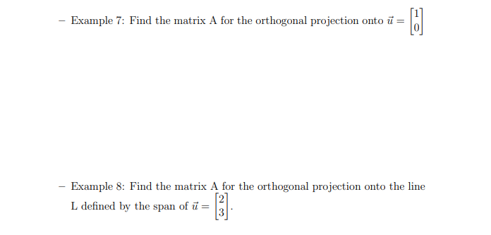 Solved Example 5: Let L be the line in R3 that is the span | Chegg.com