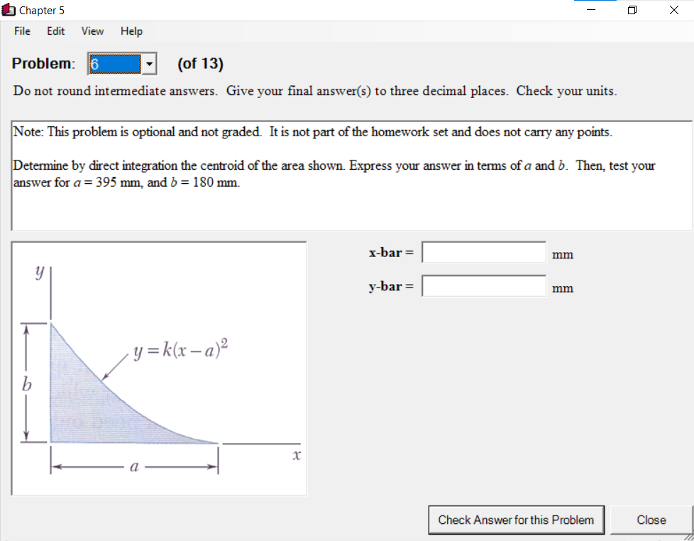 Solved Х Chapter 5 File Edit View Help Problem: 6 (of 13) Do | Chegg.com
