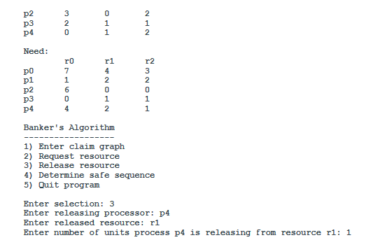 Solved Resources: r0 10 r1 5 r2 7 Available: r0 4 r1 2 r2 | Chegg.com
