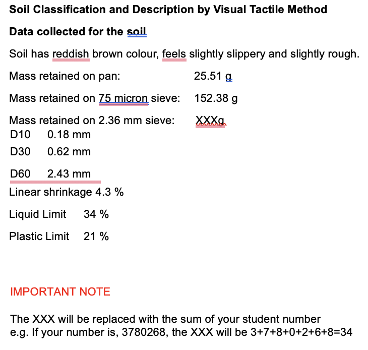 Solved Soil Classification and Description by Visual Tactile | Chegg.com