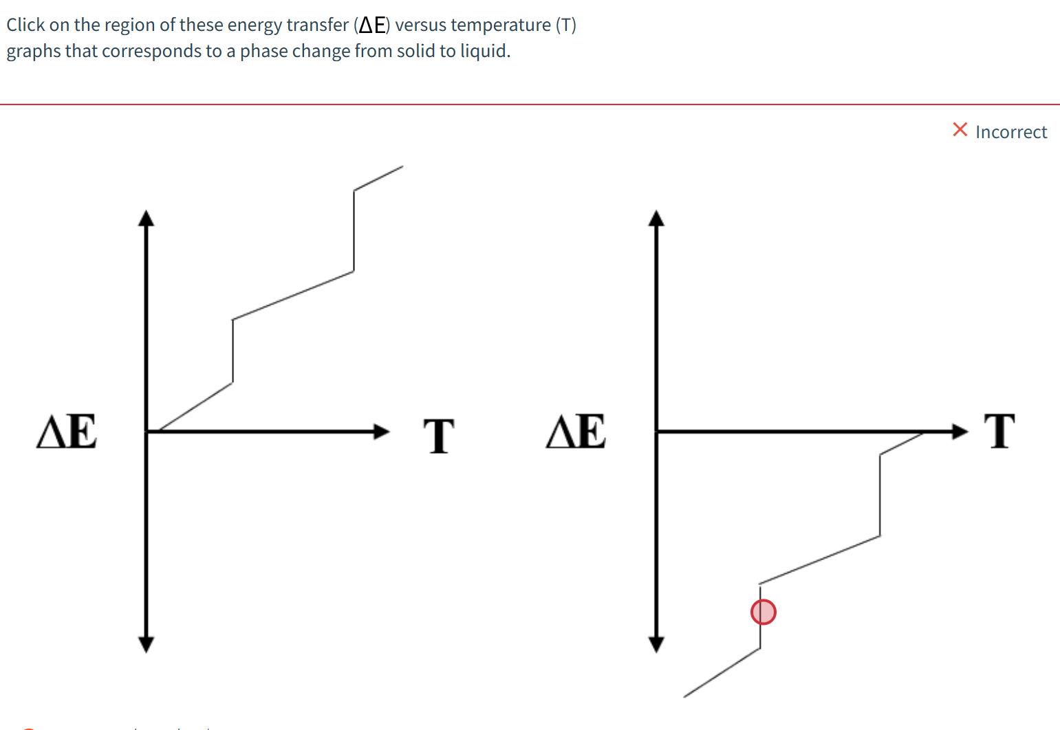 Solved Click on the region of these energy transfer (ΔE) | Chegg.com