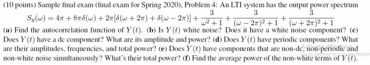 Solved 3 (10 points) Sample final exam (final exam for | Chegg.com