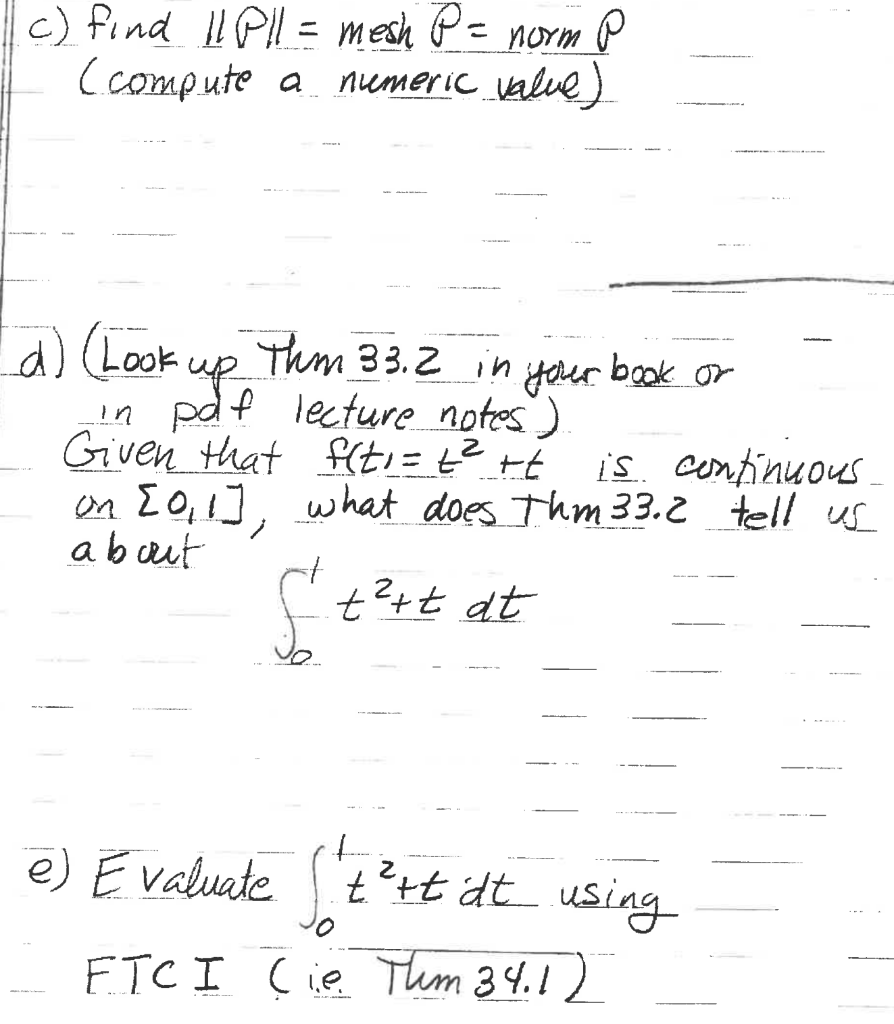 Solved Given f(t)=t2+t on [0,1] and partition | Chegg.com