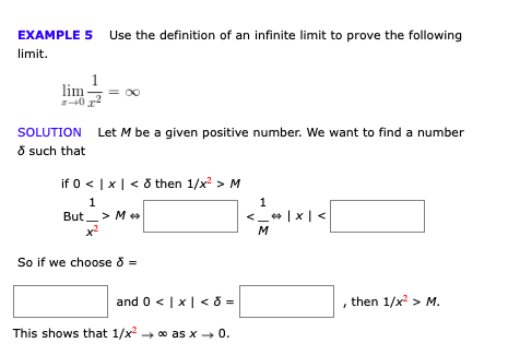 Solved Use the definition of an infinite limit to prove the | Chegg.com
