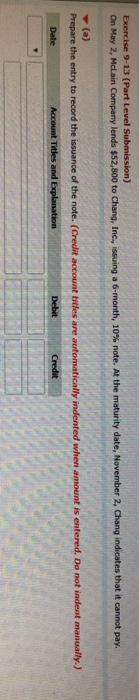 Solved Exercise 9-13 (Part Level Submission) On May 2, Mdan | Chegg.com