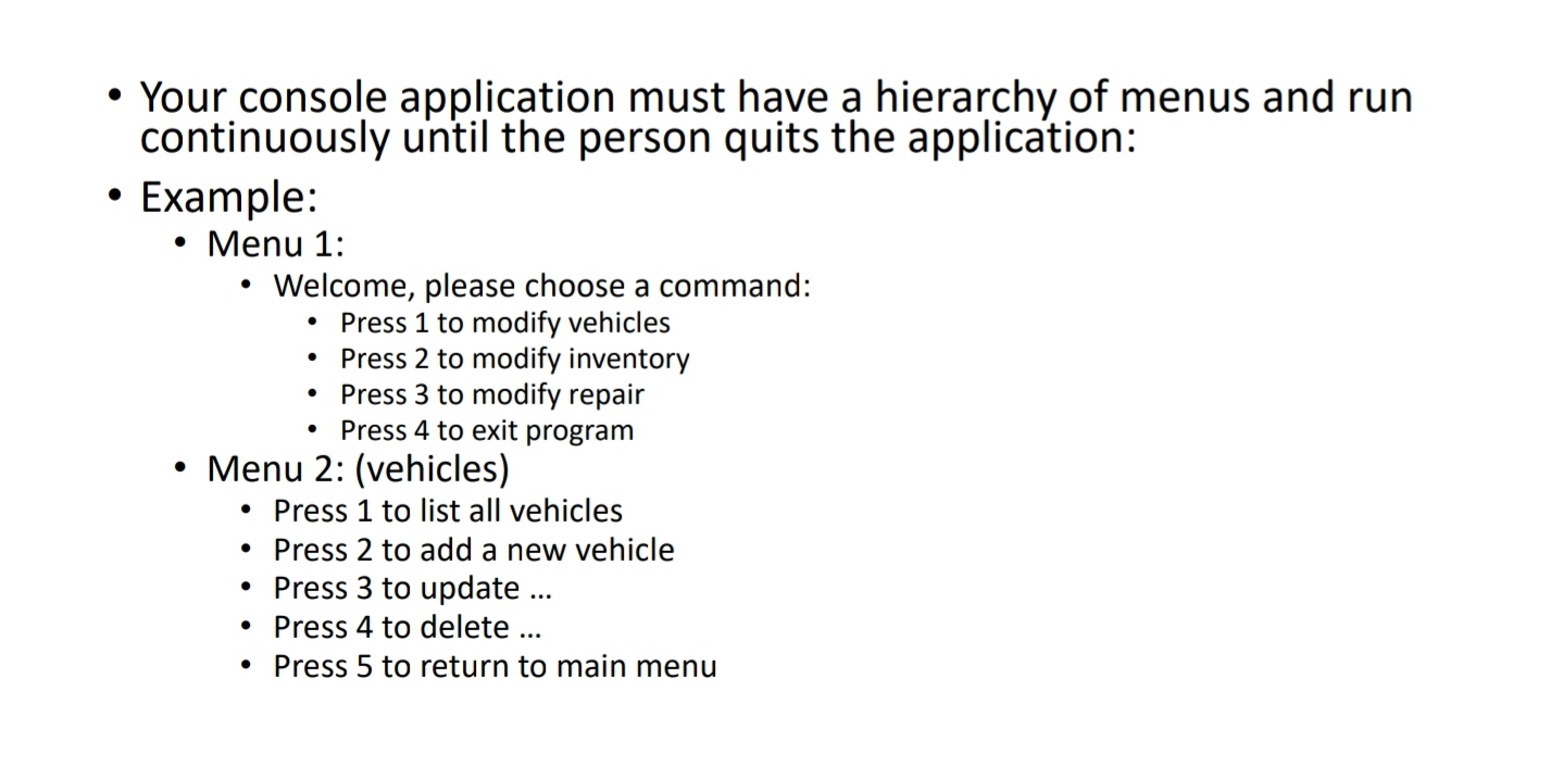 Create A Console App Using C And Net Create An Chegg