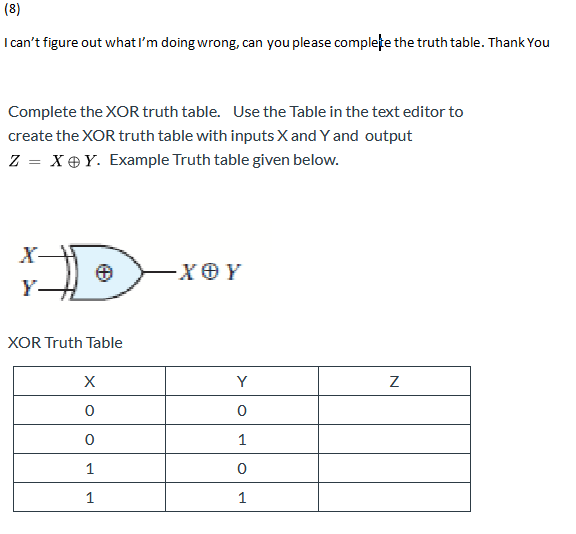 Solved (8) I can't figure out what I'm doing wrong, can you | Chegg.com